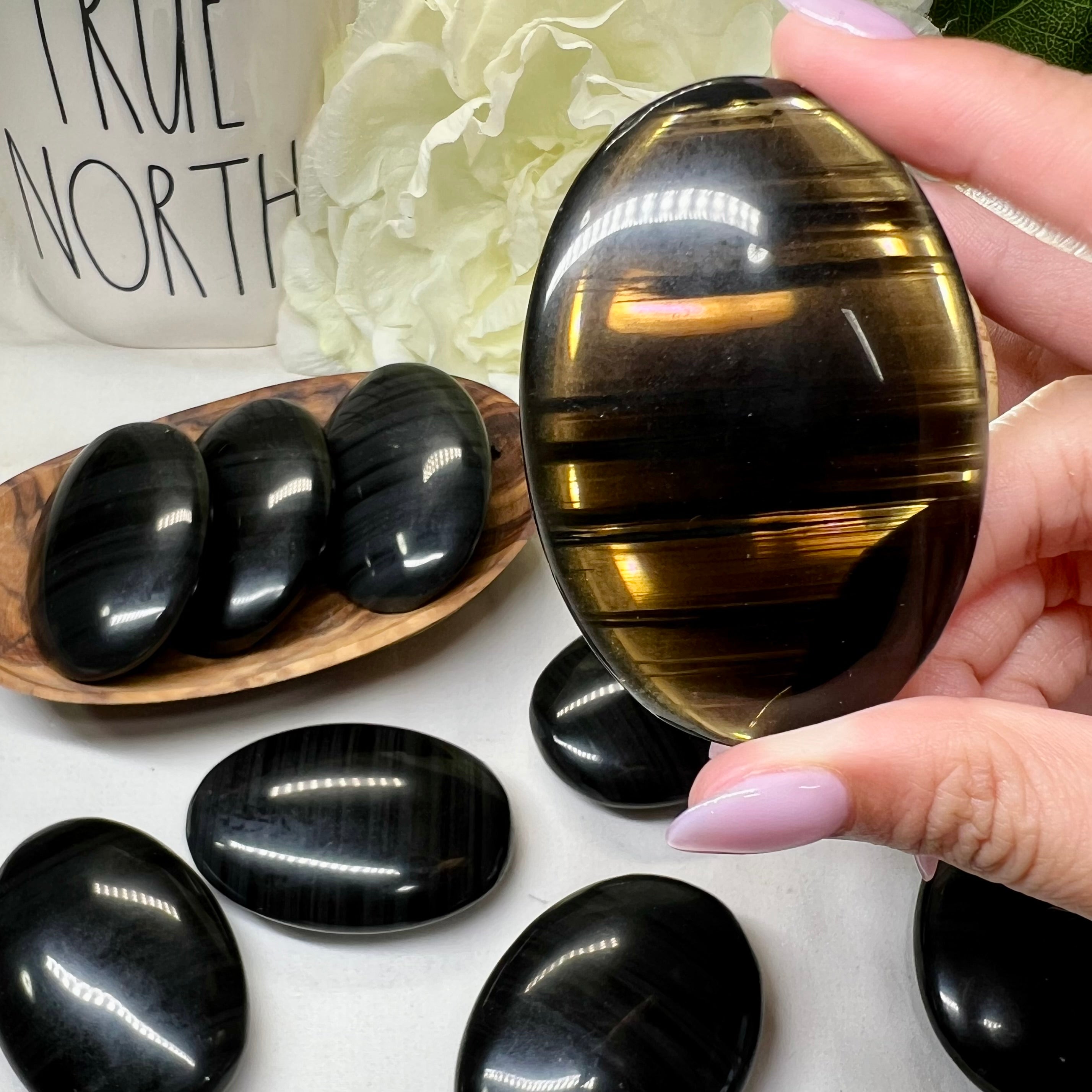 Midnight Lace Obsidian Palm – True North Crystal Inc.