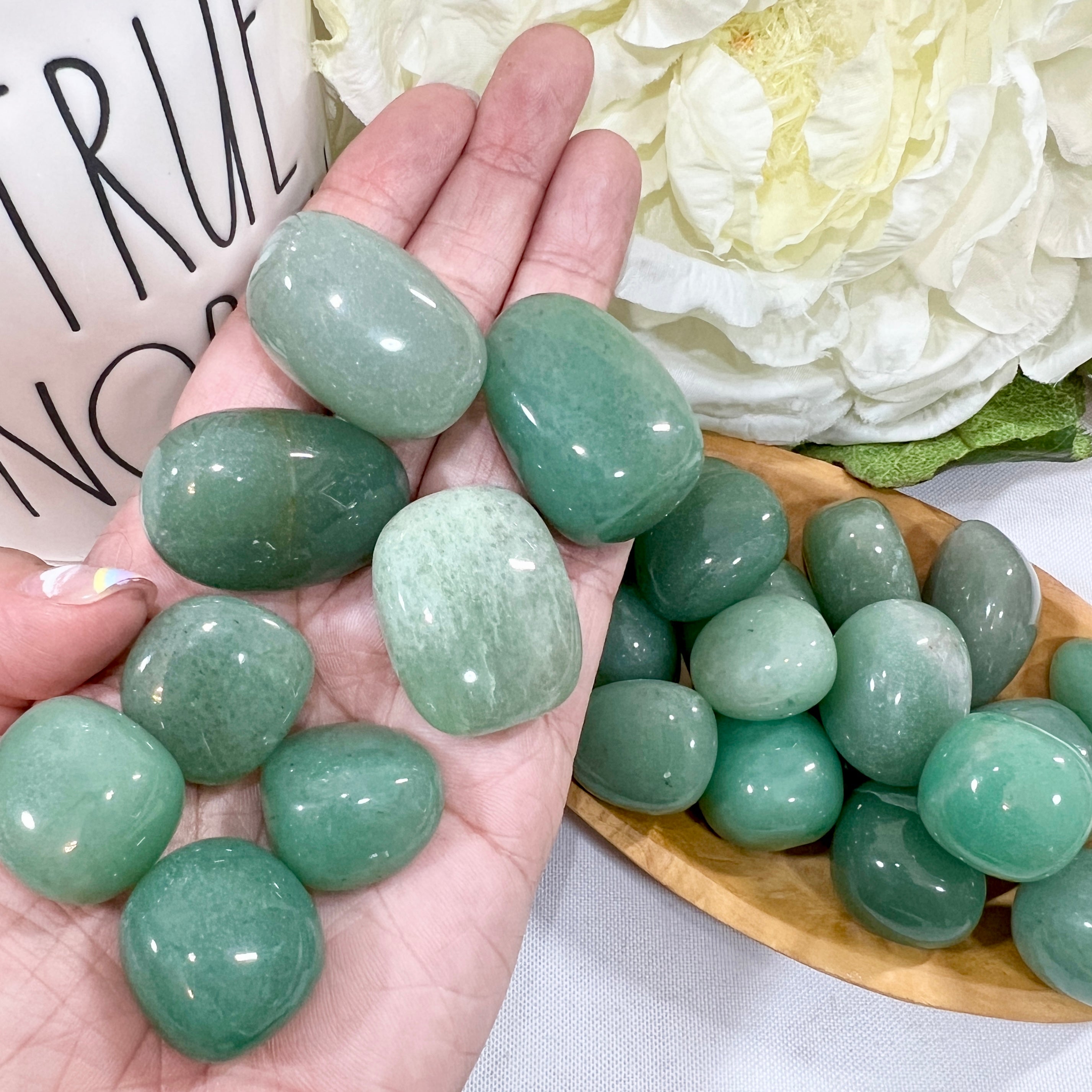Green Aventurine Tumble Stone – True North Crystal Inc.